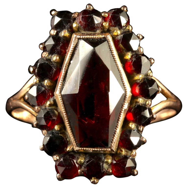 Antique Victorian Bohemian Garnet Ring, circa 1900 at 1stDibs ...