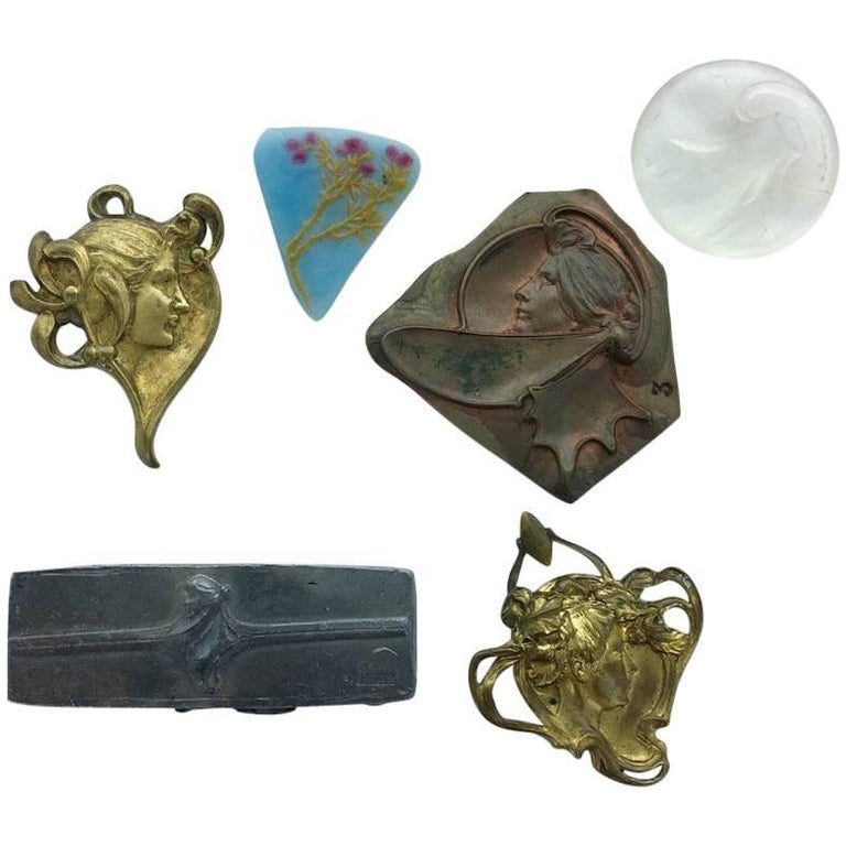 Henri Vever Art Nouveau Silver Thistle Cloak Clasp Designed by ...