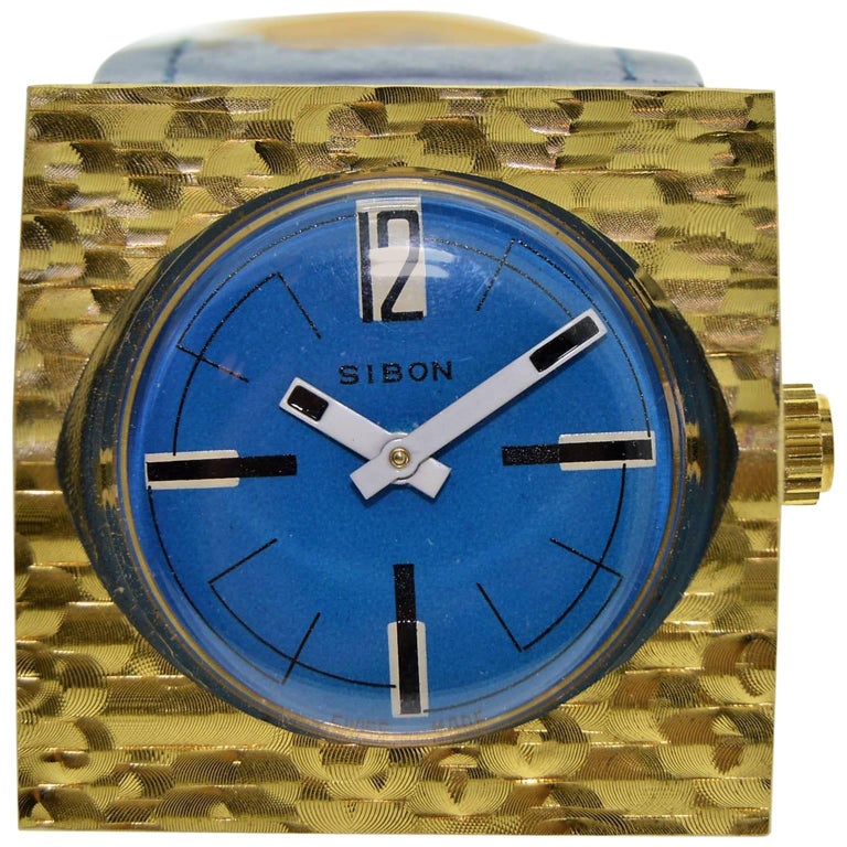 Sibon Gilt Bronze Prototype Manual Wind Watch, circa 1970 or 80's One ...