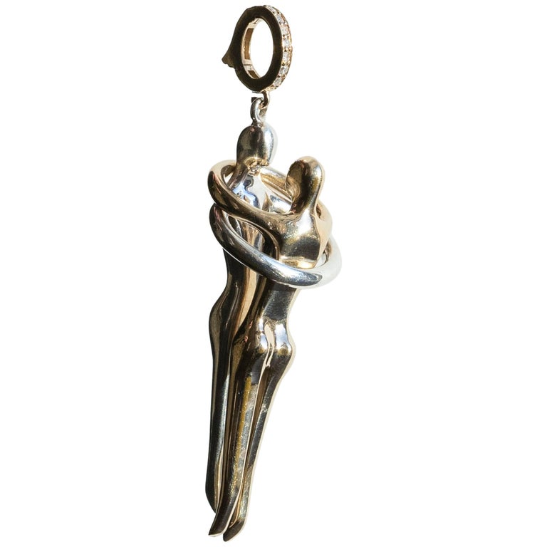Couples Embrace Pendant For Sale at 1stDibs