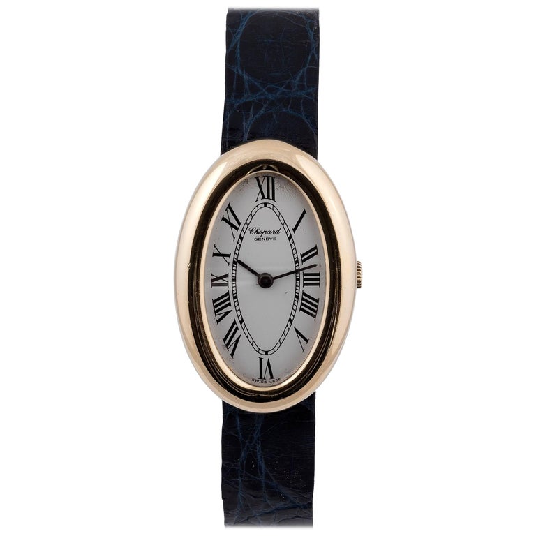 Chopard Gold Champagne Dial Dual Time Zone Kutchinsky Gents Manual Wind ...