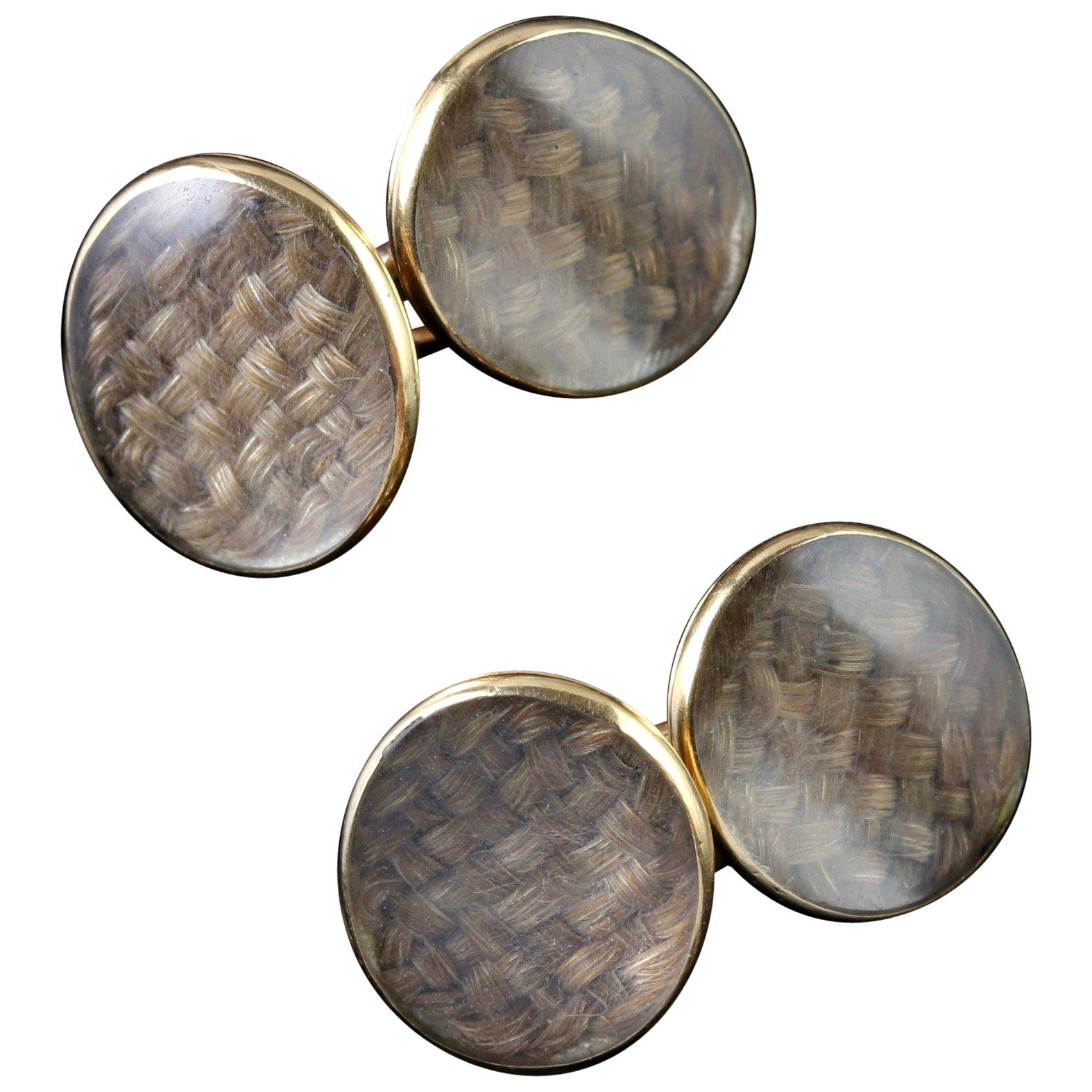 Antique Georgian Gold Mourning, circa 1780 Cufflinks at 1stDibs ...