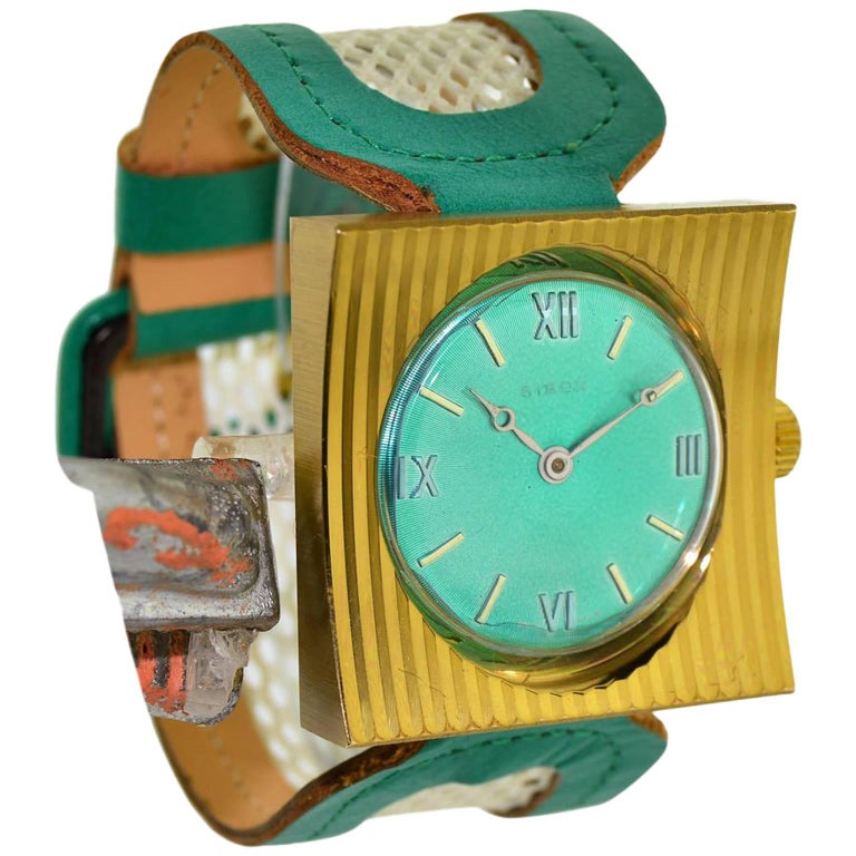 Sibon Gilt Bronze Prototype Manual Wind Watch, circa 1970 or 80's One ...