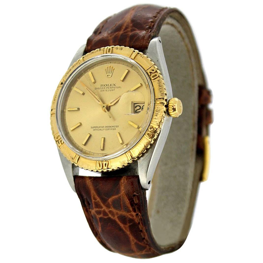 Rolex 18K Oyster Perpetual Datejust ref 6305 circa 1957 at 1stDibs ...