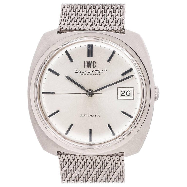 IWC Shaufhaussen Automatic, circa 1970s with Signed Bracelet at 1stDibs