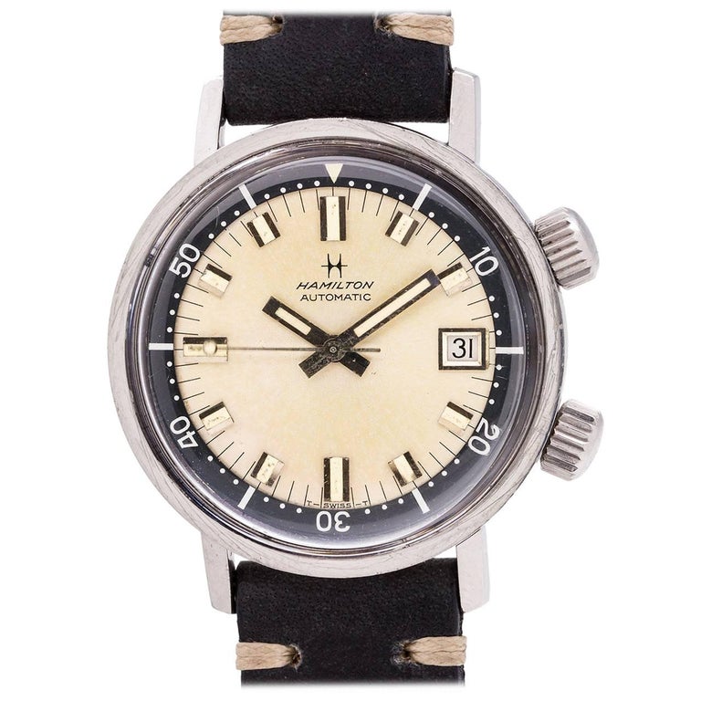 Hamilton Super Compressor Ref# 64040-3 Diver’s, circa 1960s at 1stDibs
