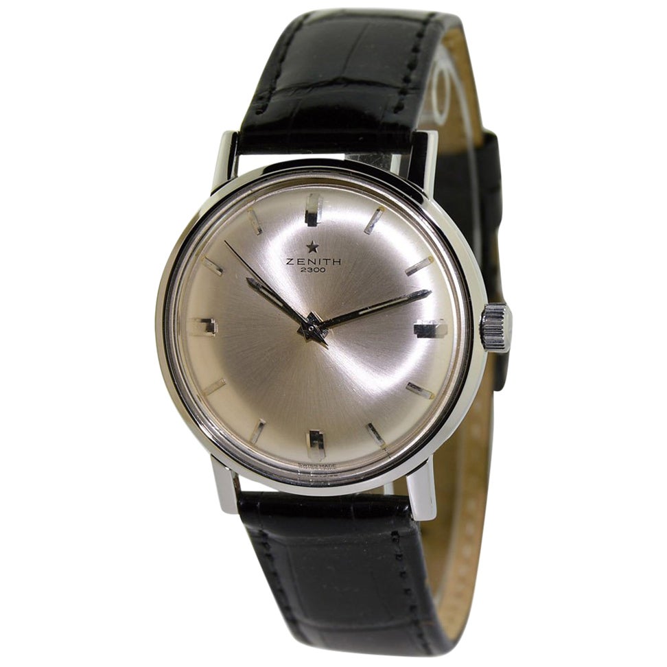 Crawford Stainless Steel Chrome Calendar Manual Watch, circa 1950s For ...