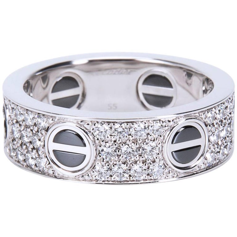 CARTIER Signature CC Ring with Diamonds at 1stdibs