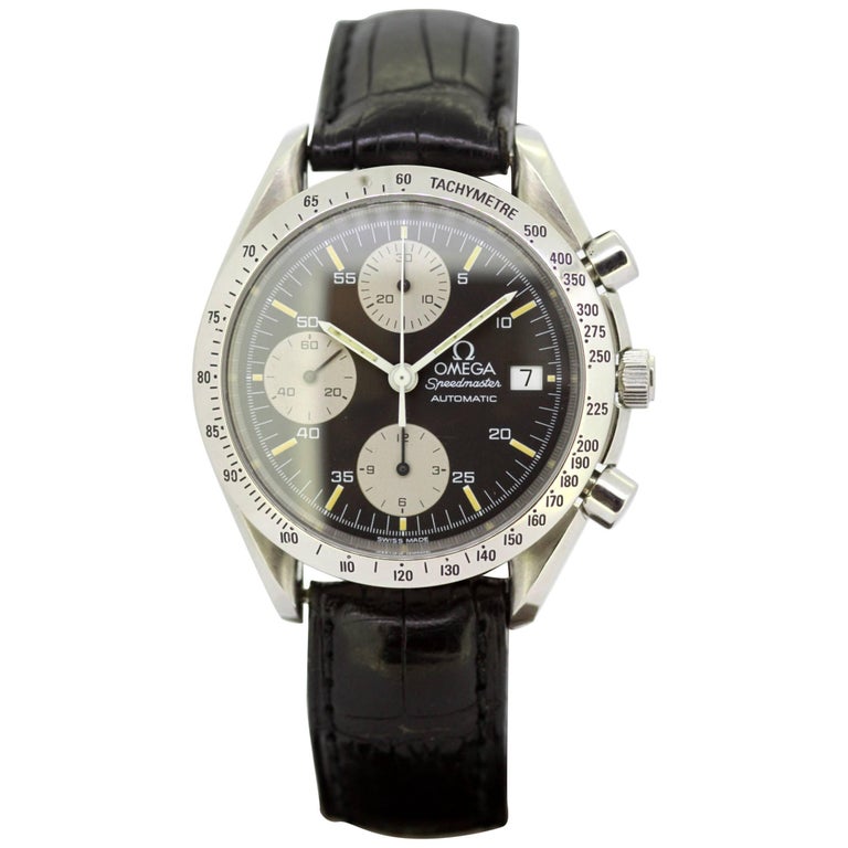Omega Speedmaster, Automatic Chronograph Men's Wristwatch at 1stDibs