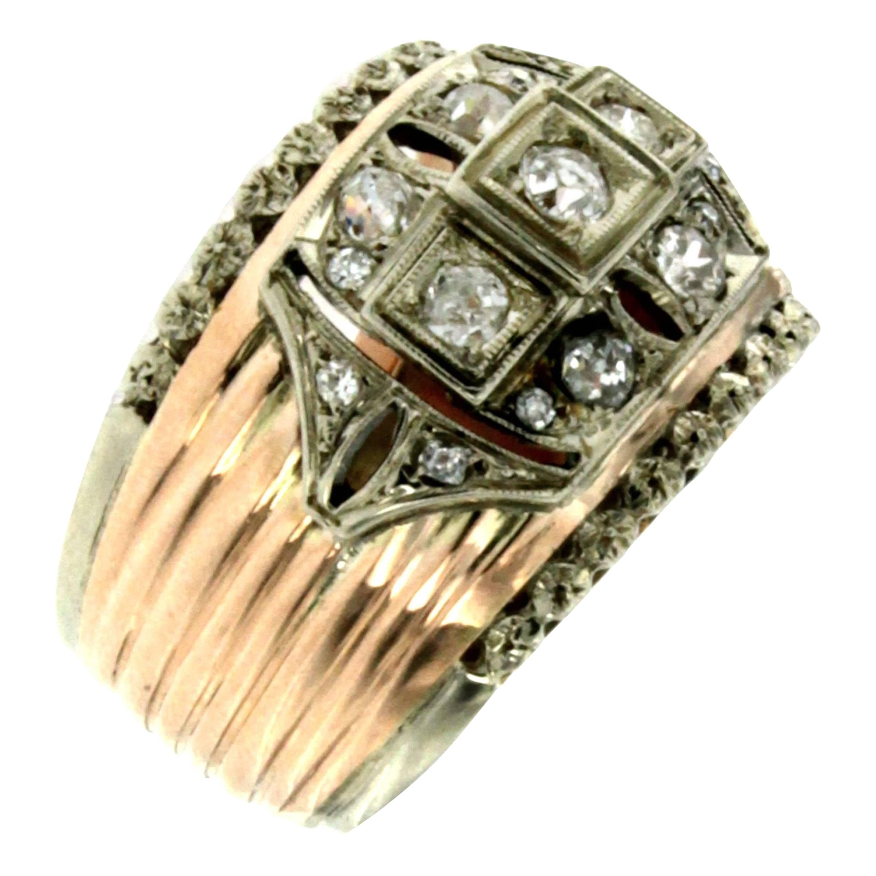 Jadeite Gold 1950s Band Ring at 1stDibs | jade 14k gold ring, jade 50's ...