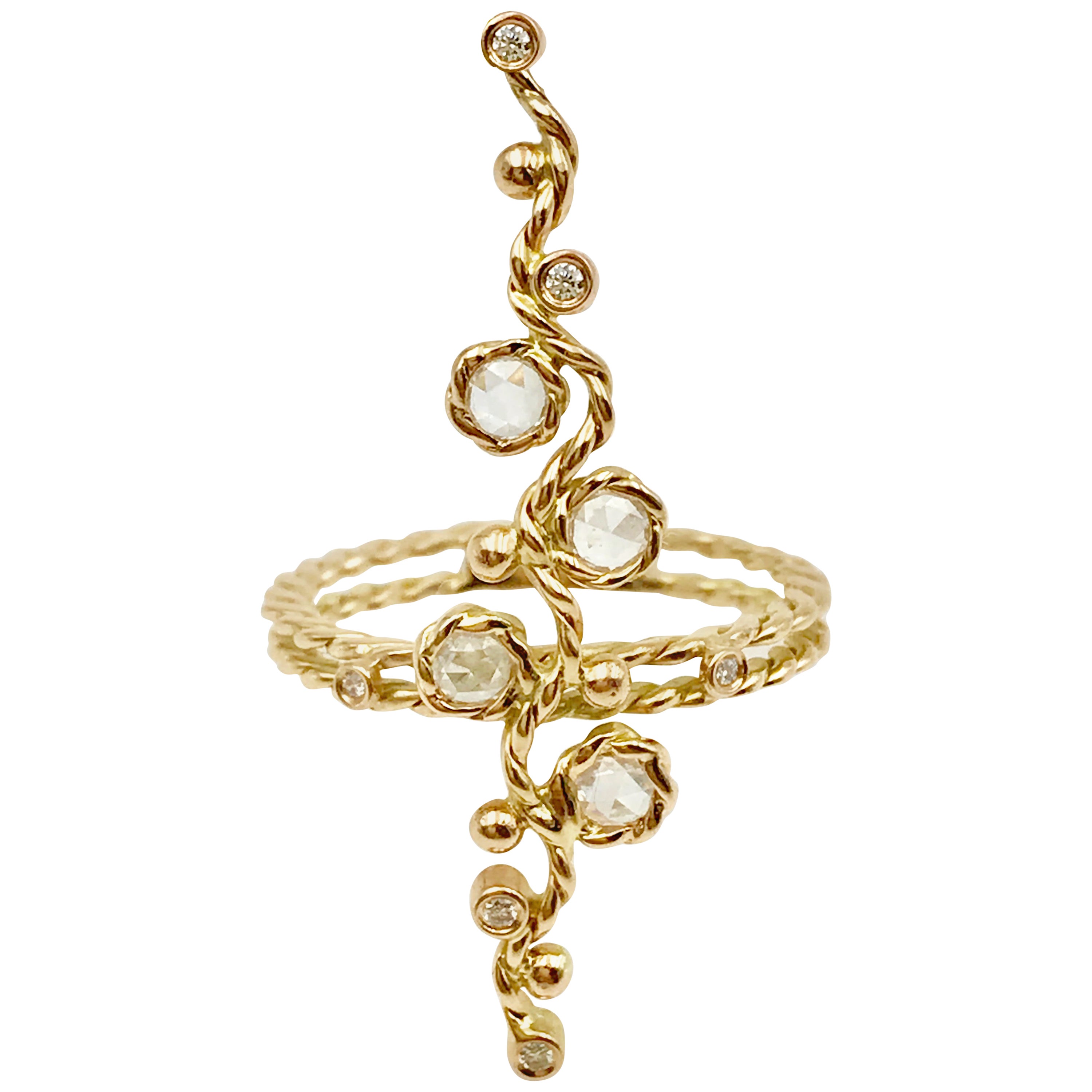 Miriam Haskell Pearl Fringe Ring For Sale at 1stDibs