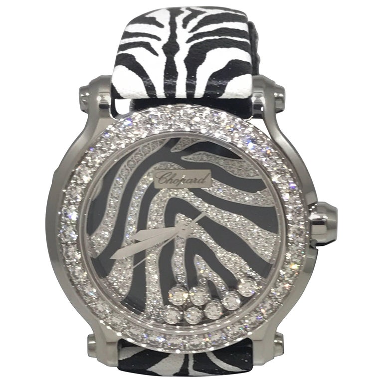 Chopard Happy Sport Animal World Gold and Diamond Ladies Watch 27/8475 ...