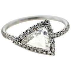 Triangle Diamond (Certified) Engagement Ring at 1stDibs | triangle ...