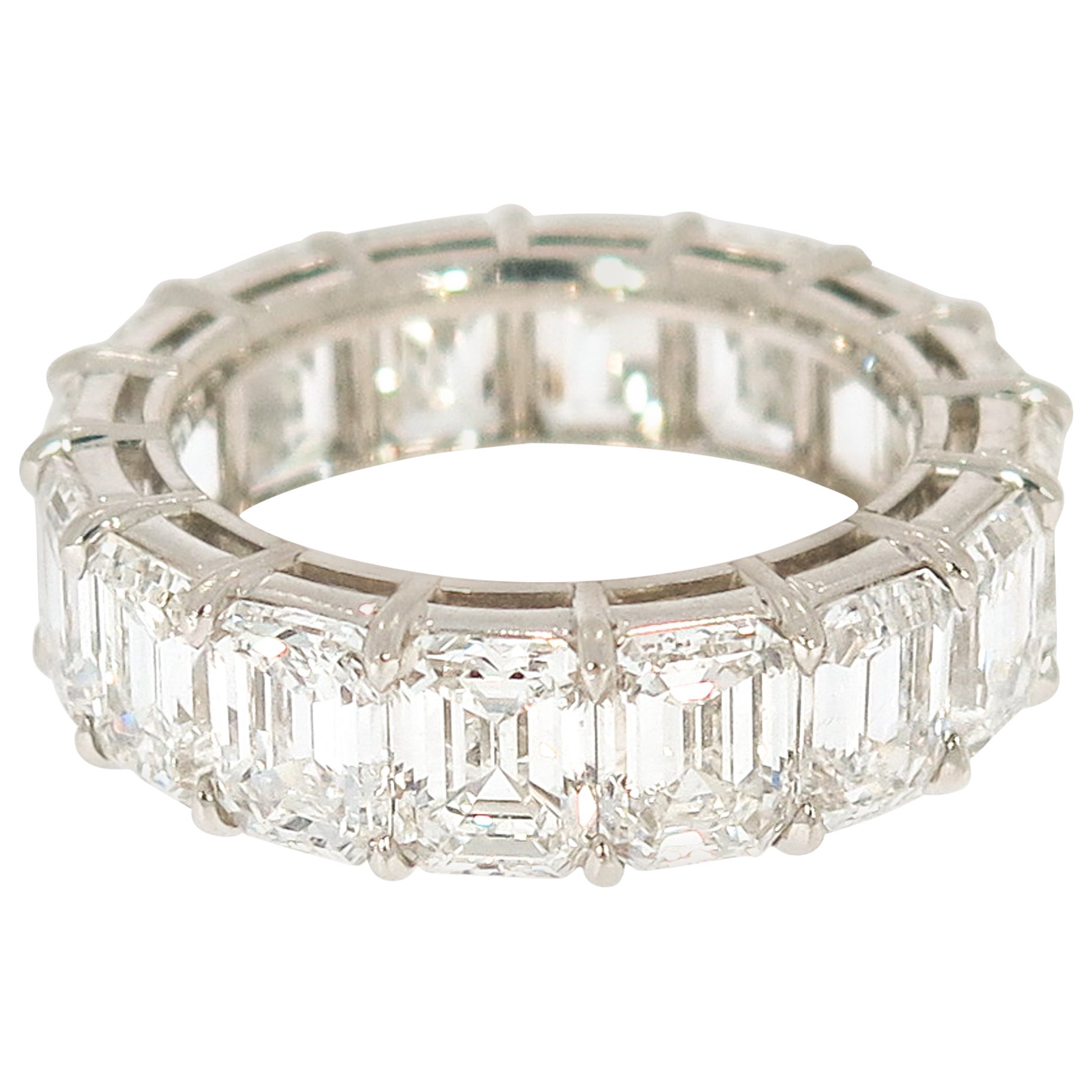Harry Winston Emerald-Cut Diamond Eternity Band 8.11 Carat at 1stDibs