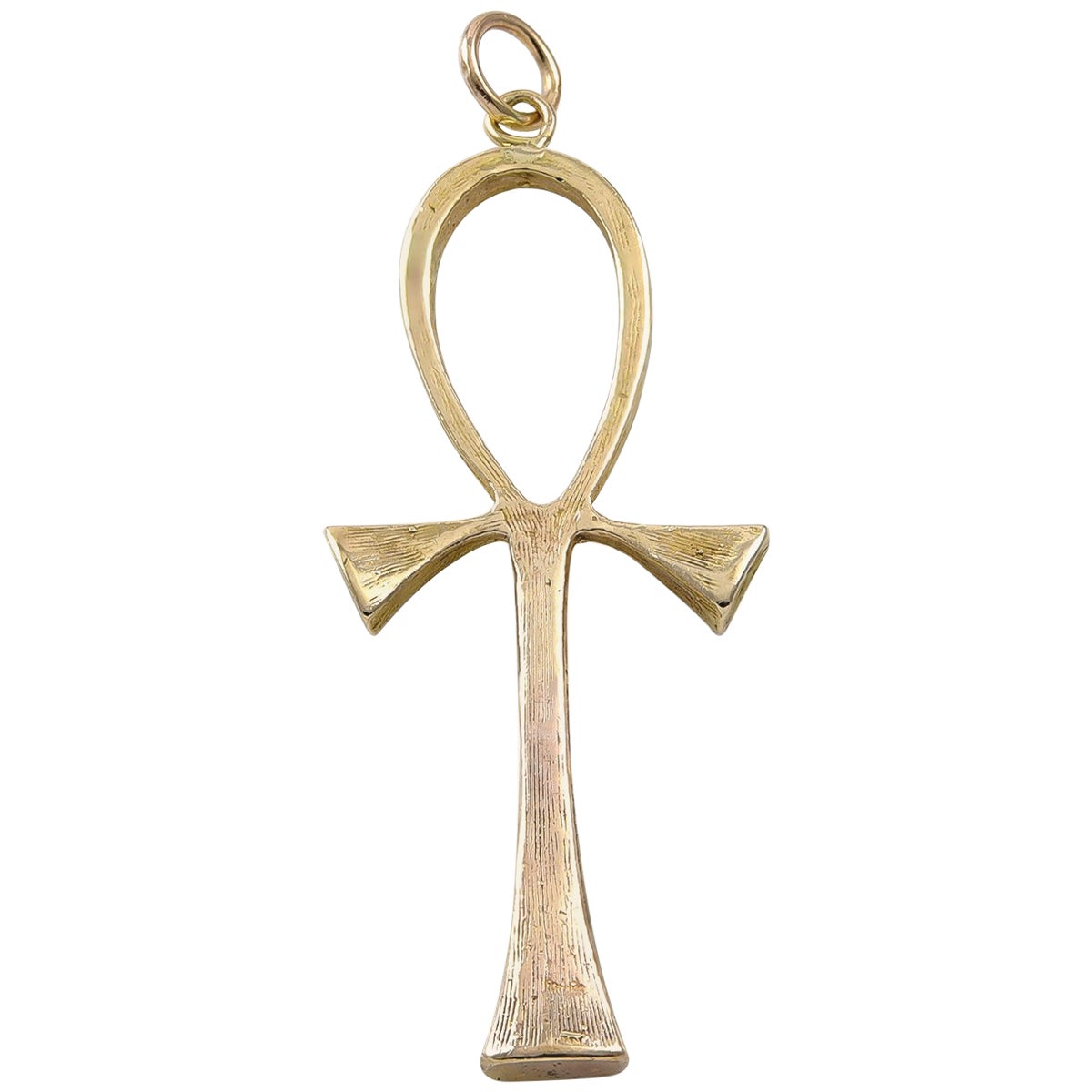 14 Karat Yellow Gold Ankh Pendant For Sale at 1stDibs