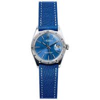 Rolex Stainless Steel Oyster Perpetual Date Custom Dial Wristwatch Ref ...