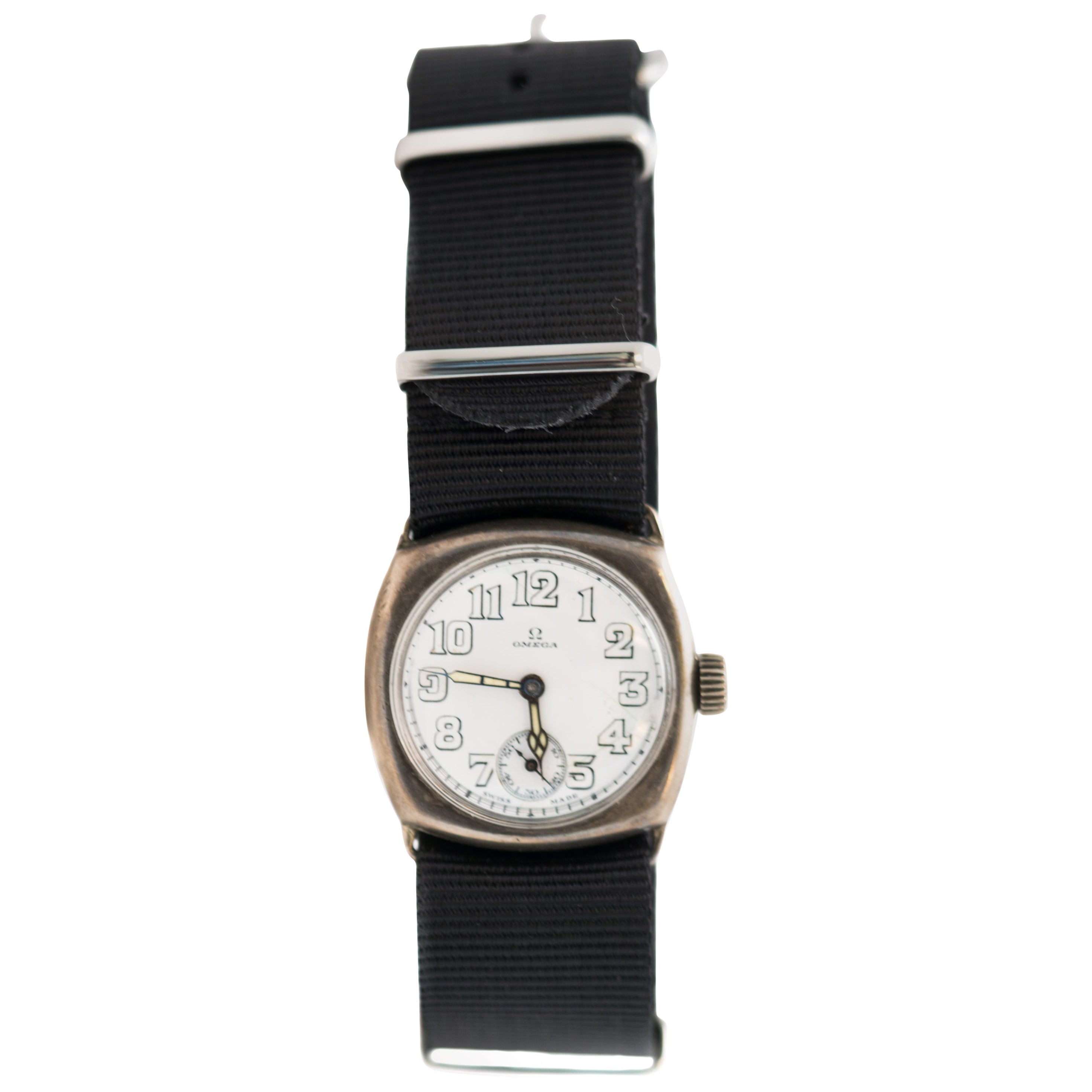 Omega Vintage US Army Military Stainless Steel 30T2SC Wristwatch at 1stDibs