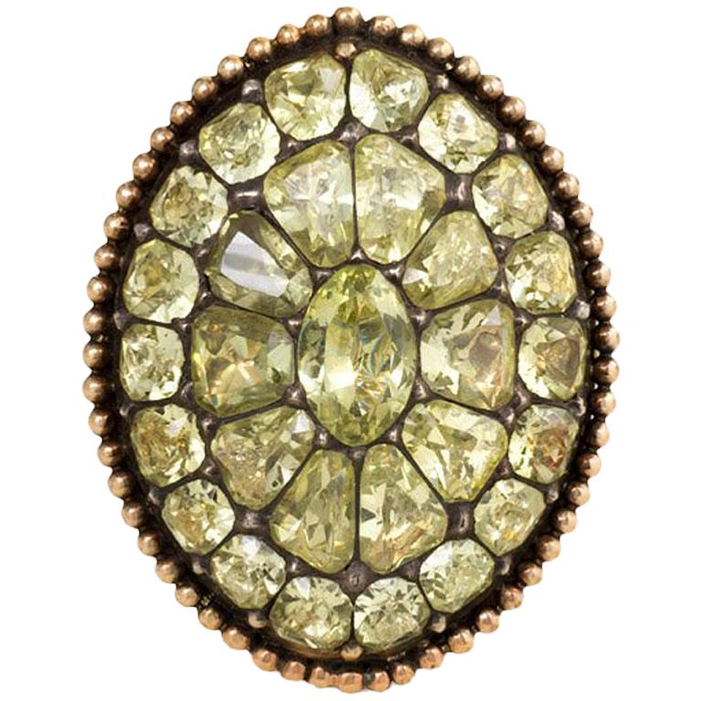 Antique Georgian Chrysoberyl Gold Ring at 1stdibs
