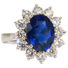 GIA Certified 10.00ct natural Blue Tanzanite diamonds ring 18kt Royal ...