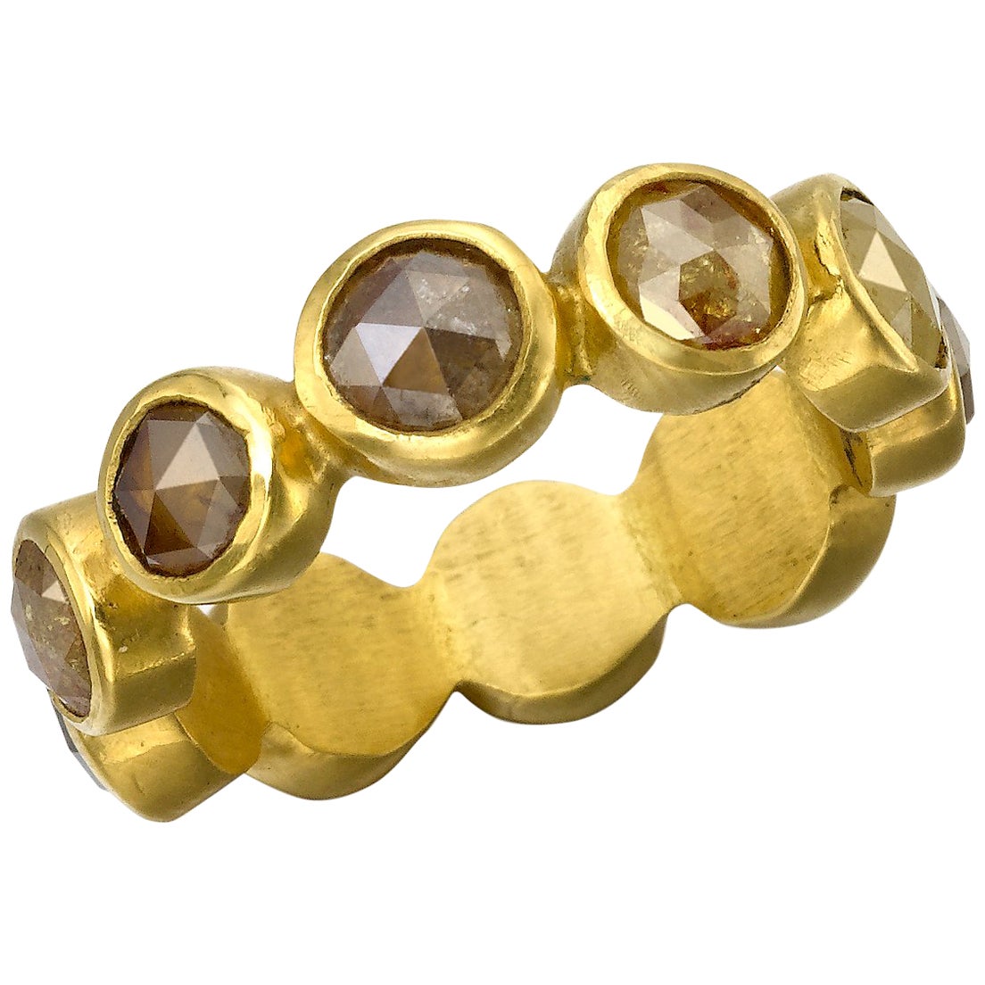 Sapphires and Tanzanite yellow gold 22 Karat Gold Rings For Sale at 1stDibs