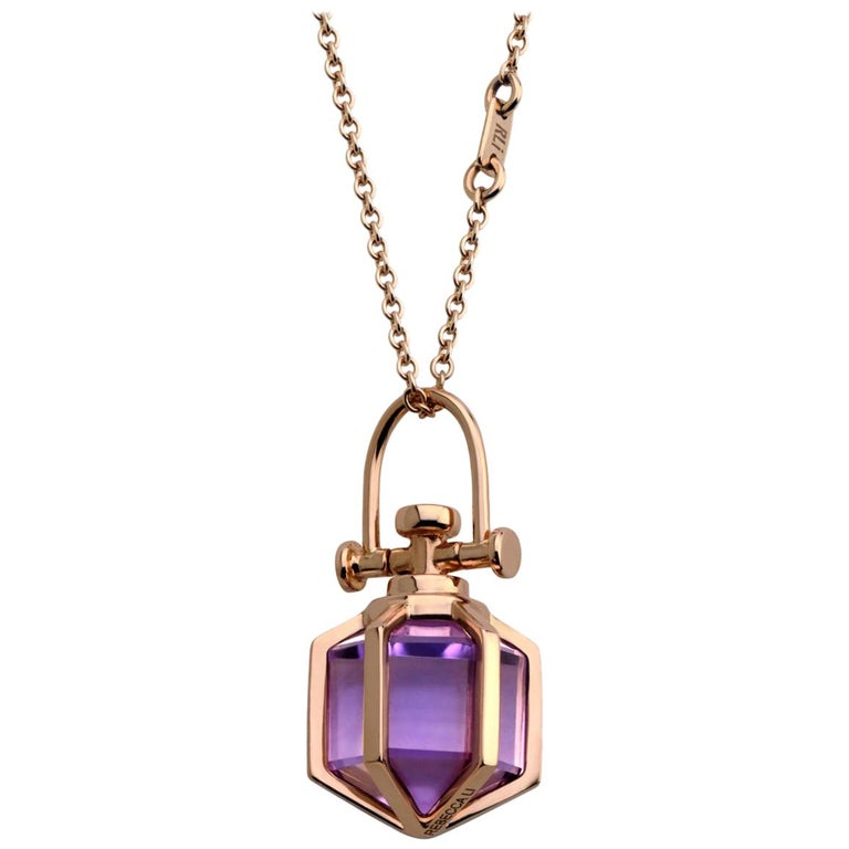Modern Sacred Minimalism 18 Karat Gold Talisman Amulet Necklace with ...