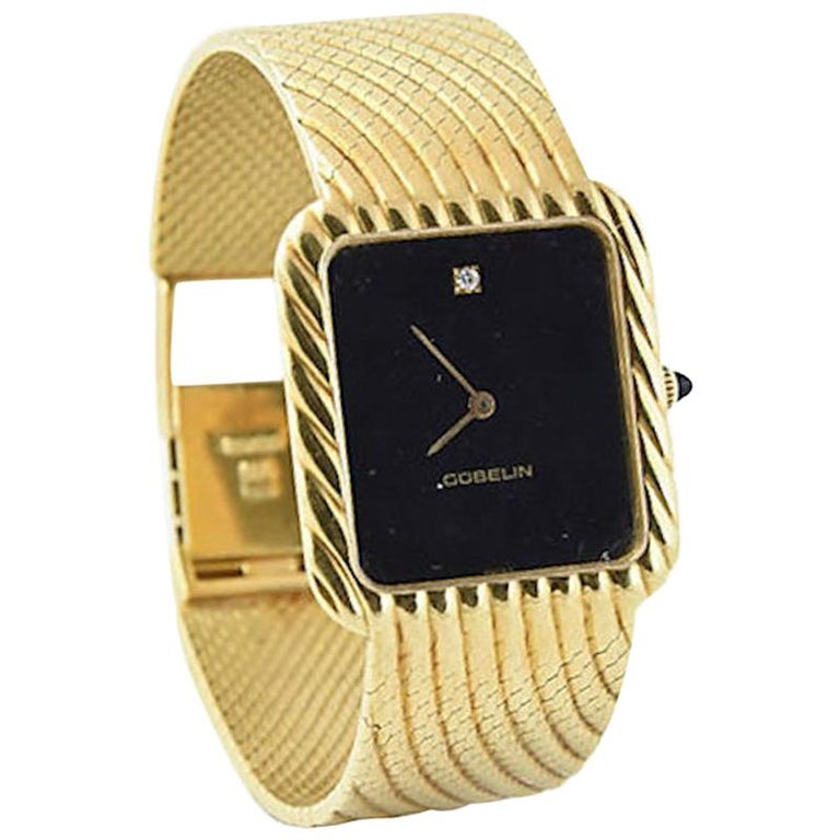 1960s Ladies Gubelin Gold Wave Watch at 1stDibs
