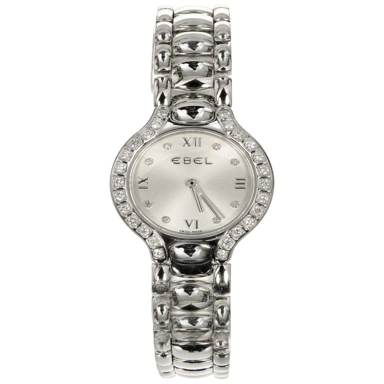 Ebel Beluga Ladies Stainless Diamond Bezel Dial Wristwatch at 1stDibs ...