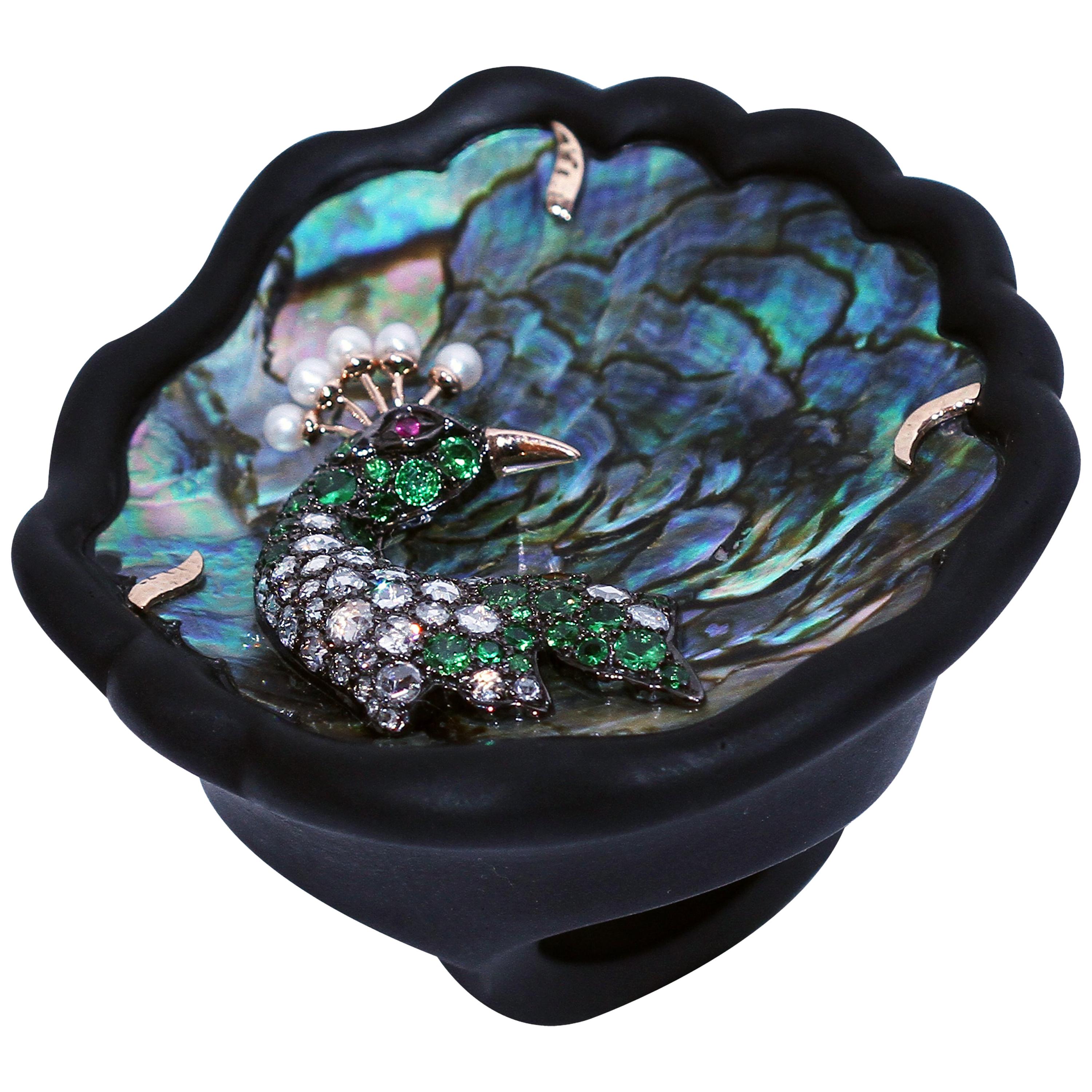 Abalone Pearl Ring - 7 For Sale on 1stDibs | abalone pearl price, how ...