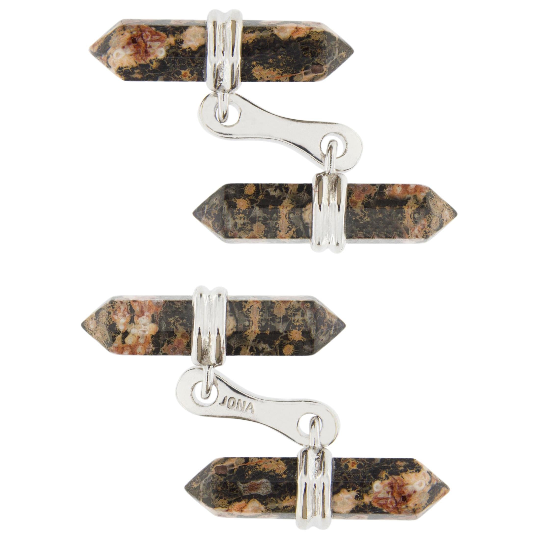 Alex Jona Jasper Prism Bar Cufflinks For Sale at 1stDibs