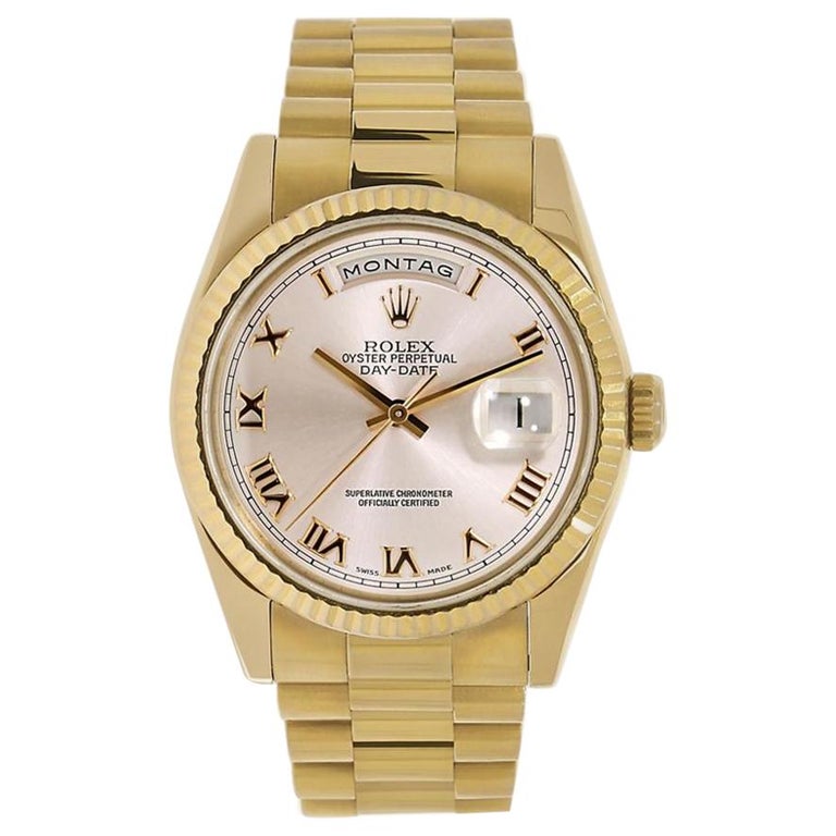 Rolex Day-Date President 18 Karat Rose Gold Watch 18235 For Sale at ...