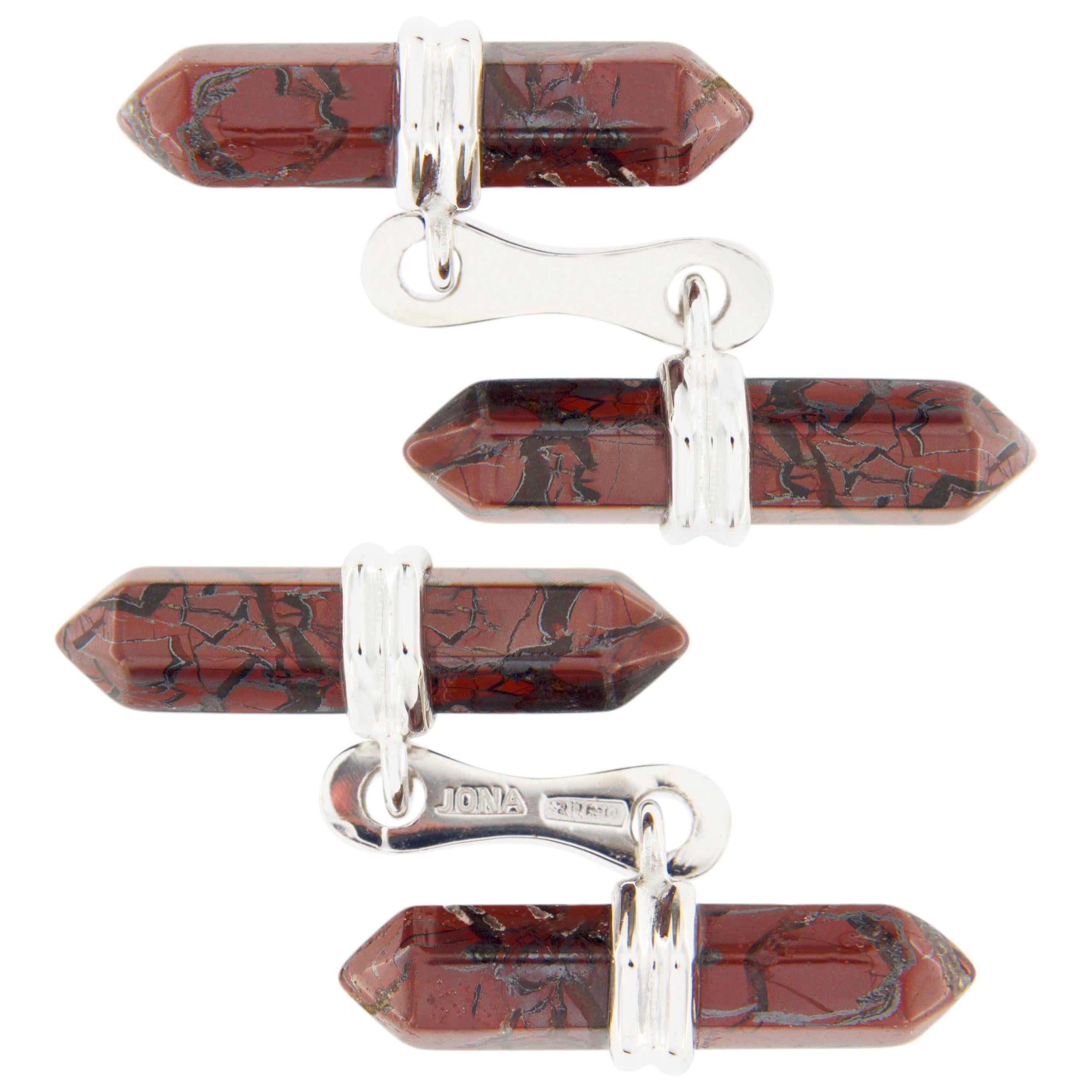 Alex Jona Jasper Prism Bar Cufflinks For Sale at 1stDibs