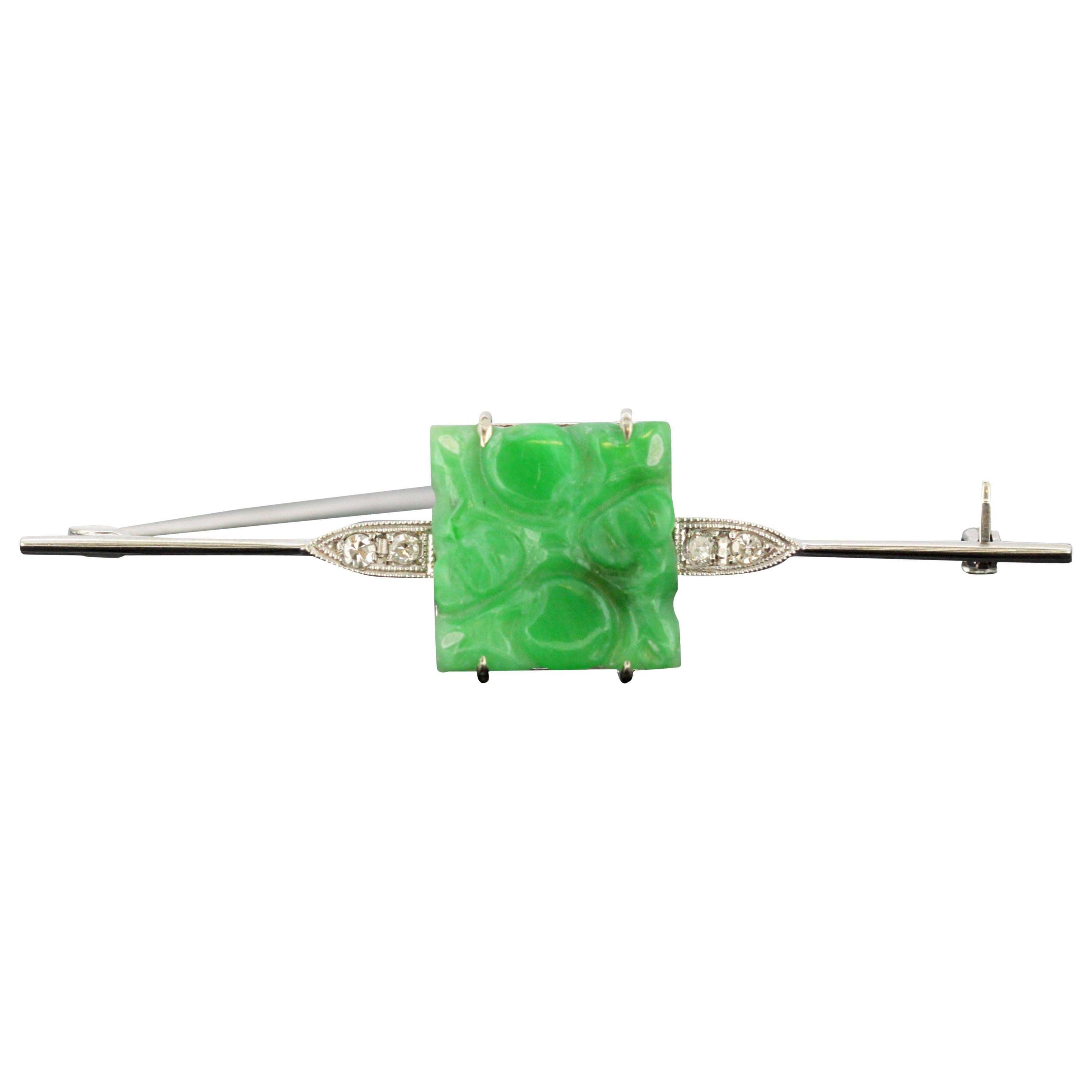Antique Jade Brooches - 87 For Sale at 1stdibs