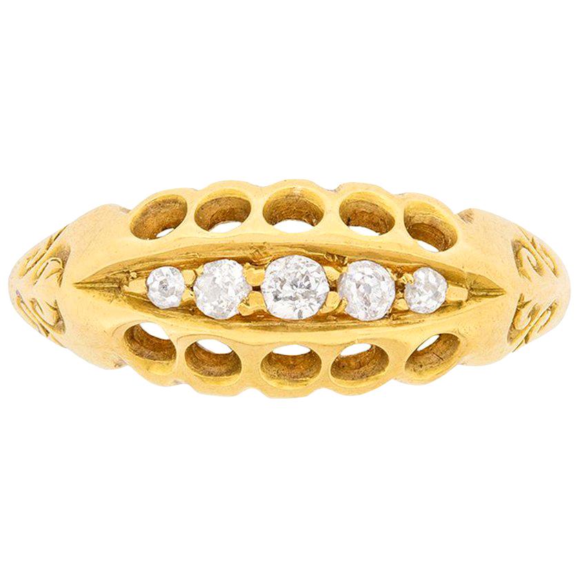 Antique Five-Stone Graduated Old Cut Diamond Ring, circa 1910 at ...