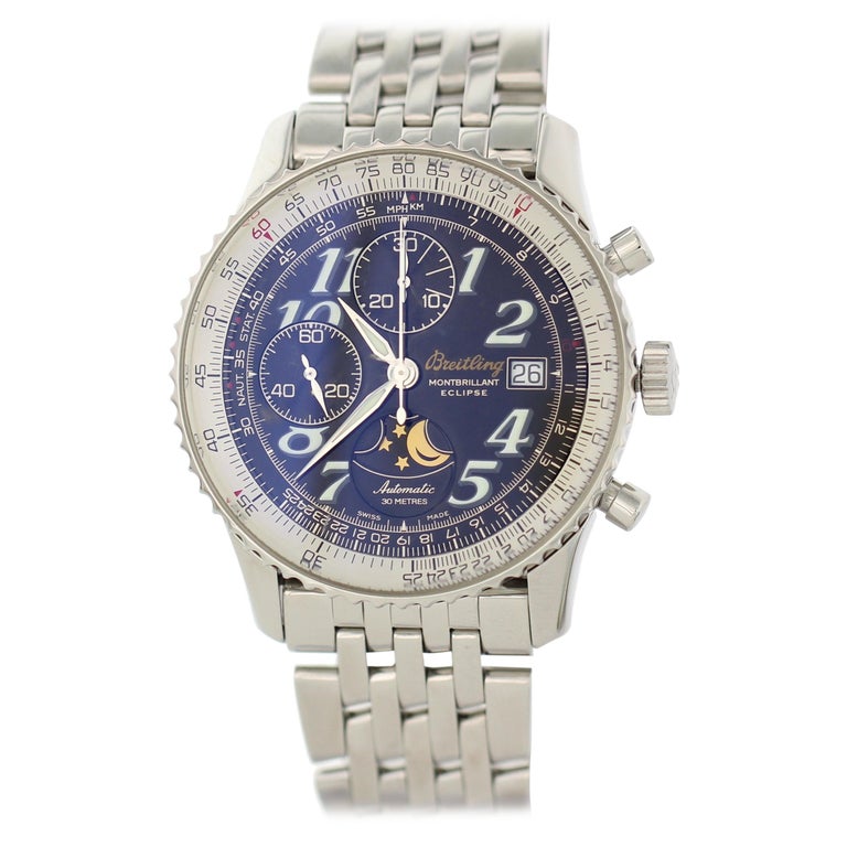 Breitling Montbrillant Eclipse A43030 Automatic Box and Papers at 1stDibs