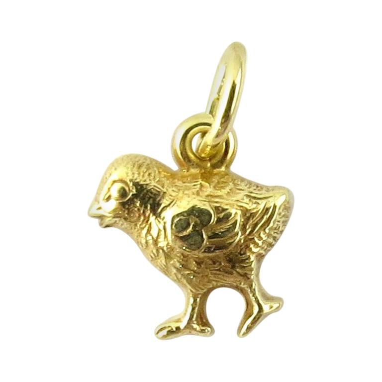 14 Karat Yellow Gold Chick Charm at 1stDibs