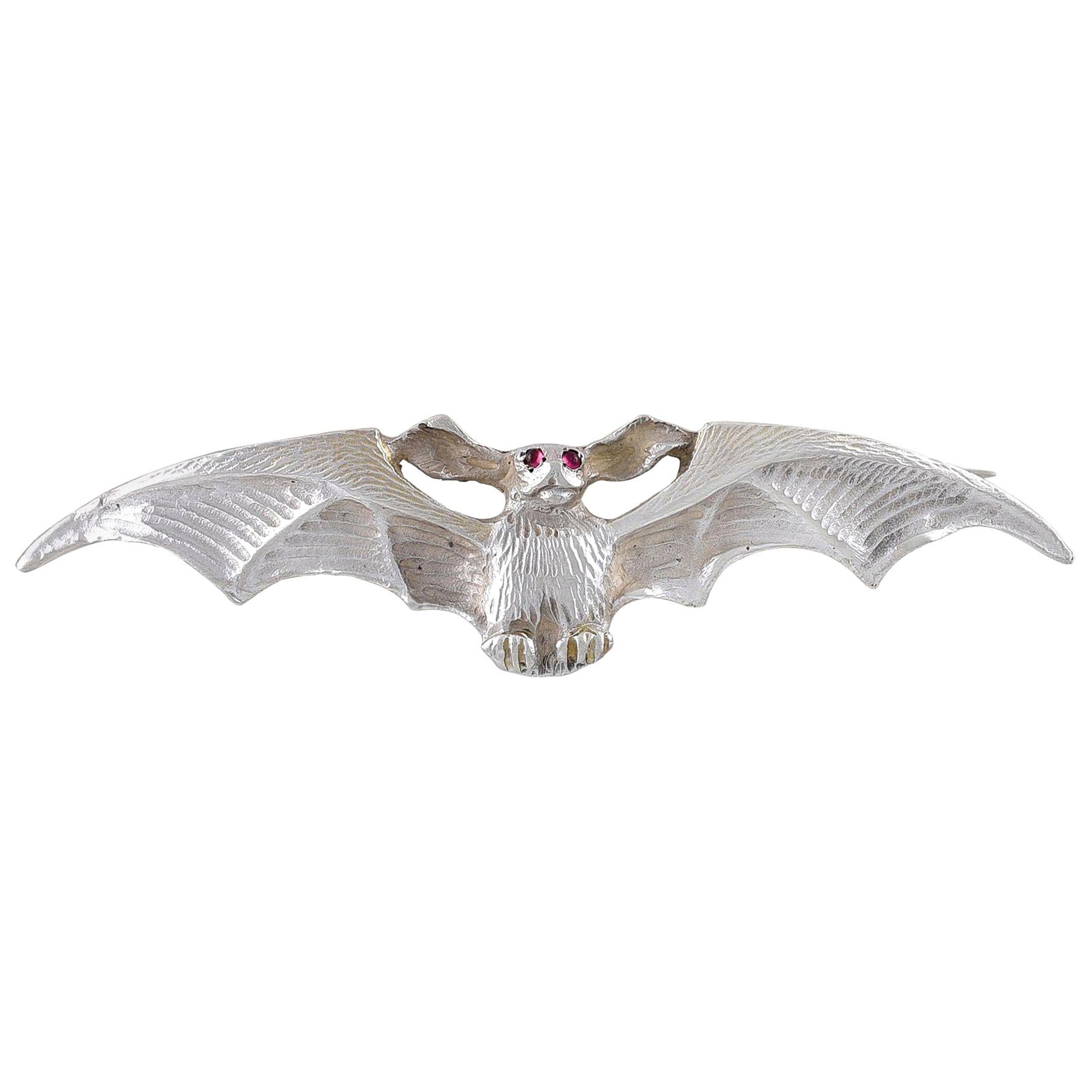 Antique French Sterling Bat Pin at 1stDibs