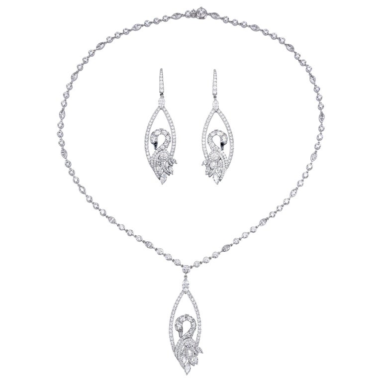 Graff Swan Diamond Set at 1stDibs