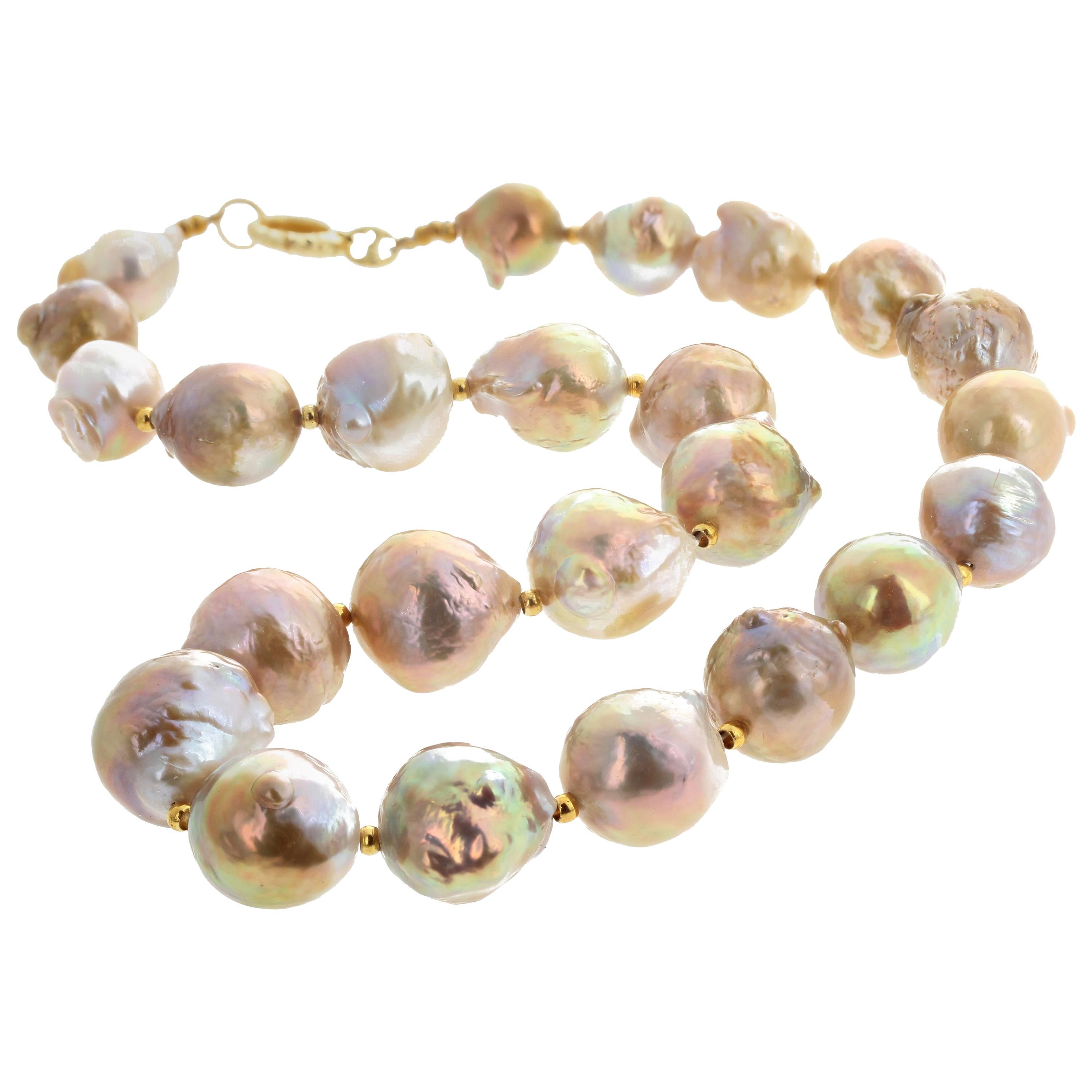 Large South Sea Cultured Pearl Necklace 18mm by 15mm at 1stDibs | large ...