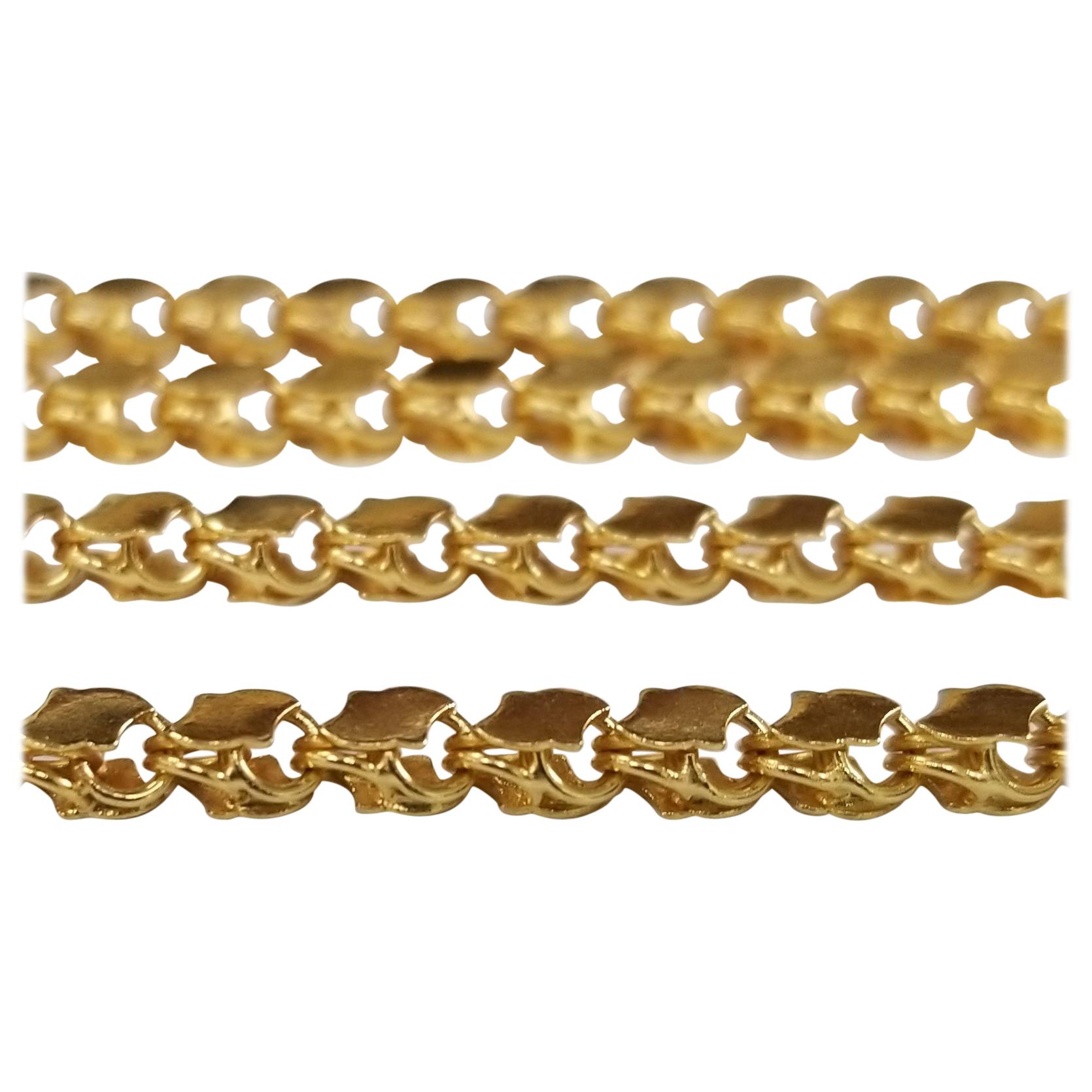 22 Karat "Persian" Link Chain Necklace at 1stDibs