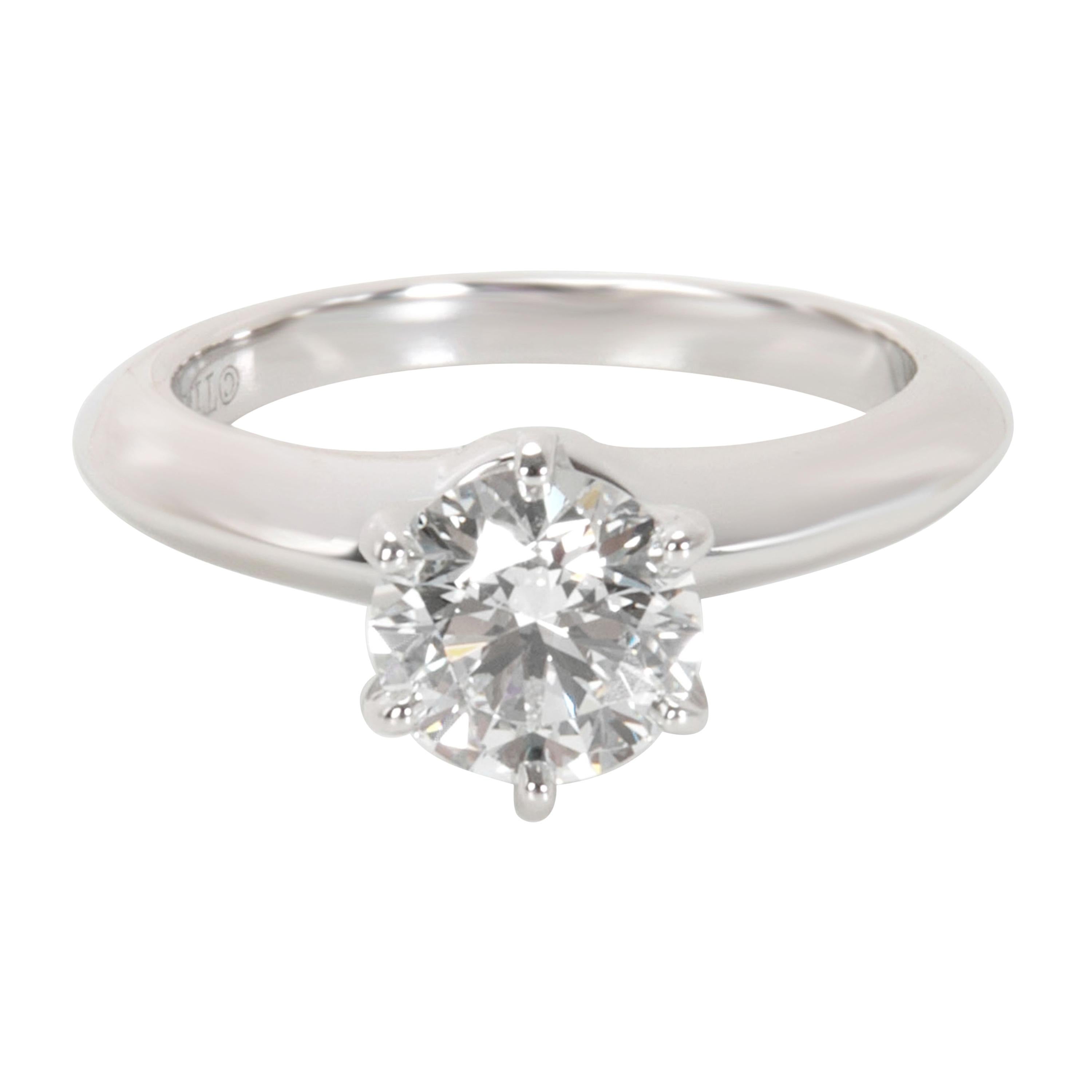 .93 Carat Diamond Platinum Engagement Ring For Sale at 1stDibs | .93 ...