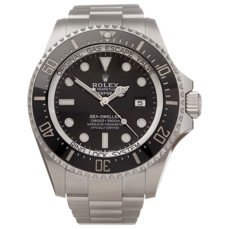 Rolex Sea-Dweller Deepsea Stainless Steel 126660 Wristwatch at 1stDibs ...