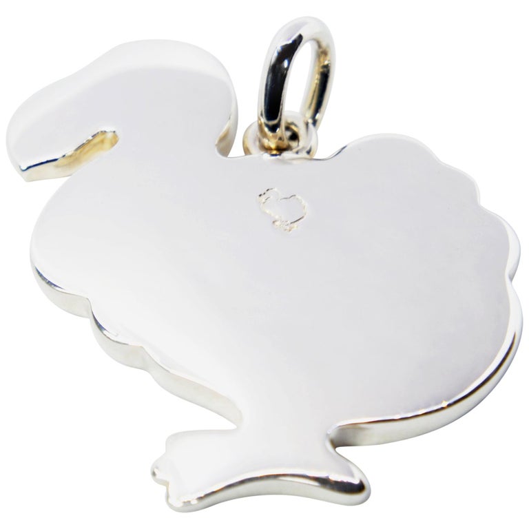 Pomellato 67 Argento/ Silver Dodo Bird Pendant at 1stDibs