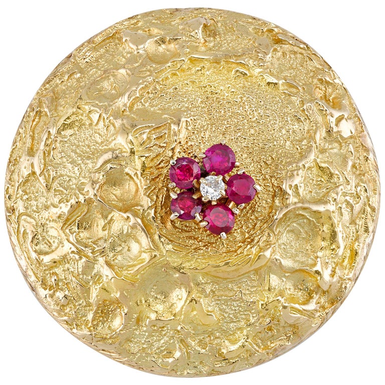 Neil Armstrong Lunar Brooch by Van Cleef and Arpels at 1stDibs