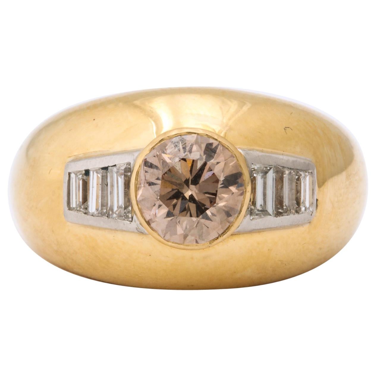 DAVID WEBB Heavy Gold Ring at 1stDibs | heavy gold rings