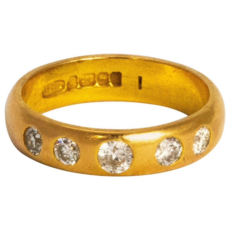 Vintage Diamond and 22 Carat Gold Ring at 1stDibs