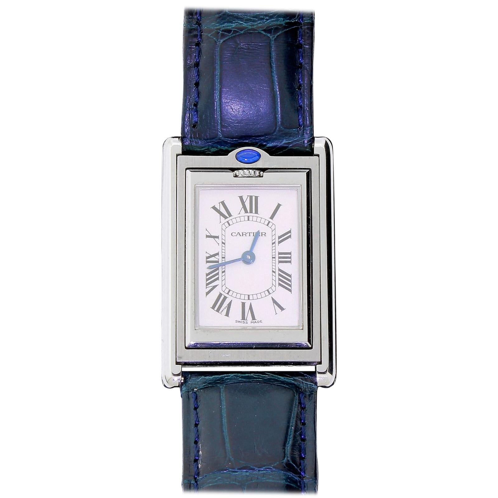 Cartier Tank Reverso Basculante Ref 2405 Unisex Wristwatch Stainless ...