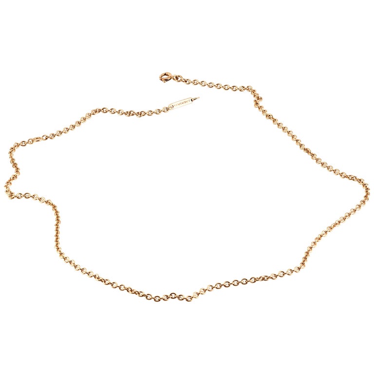 Van Cleef and Arpels 18 Karat Yellow Gold Cable Chain at 1stDibs