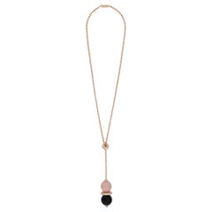 Cartier 18 Karat Gold Pink Opal, Onyx, and Diamond Evasions Joaillieres ...