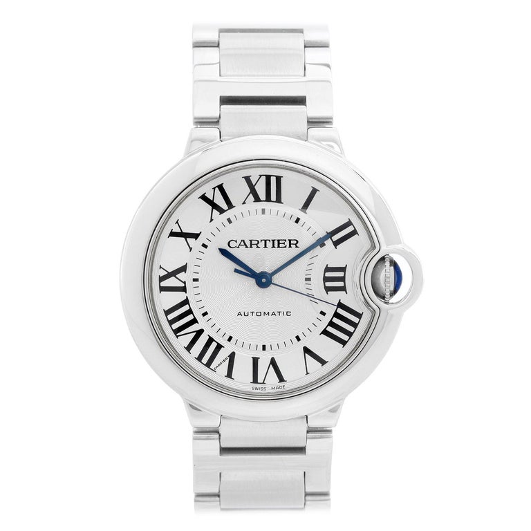 Cartier Ballon Bleu Midsize Stainless Steel Watch W6920046 at 1stDibs