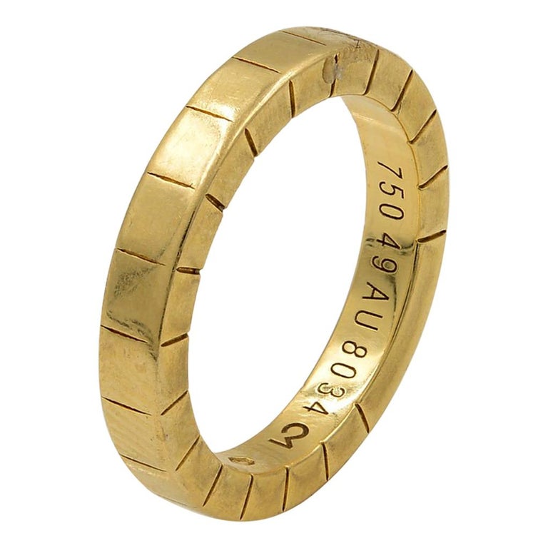 Cartier 18 Karat Yellow Gold Lanieres Ring at 1stDibs